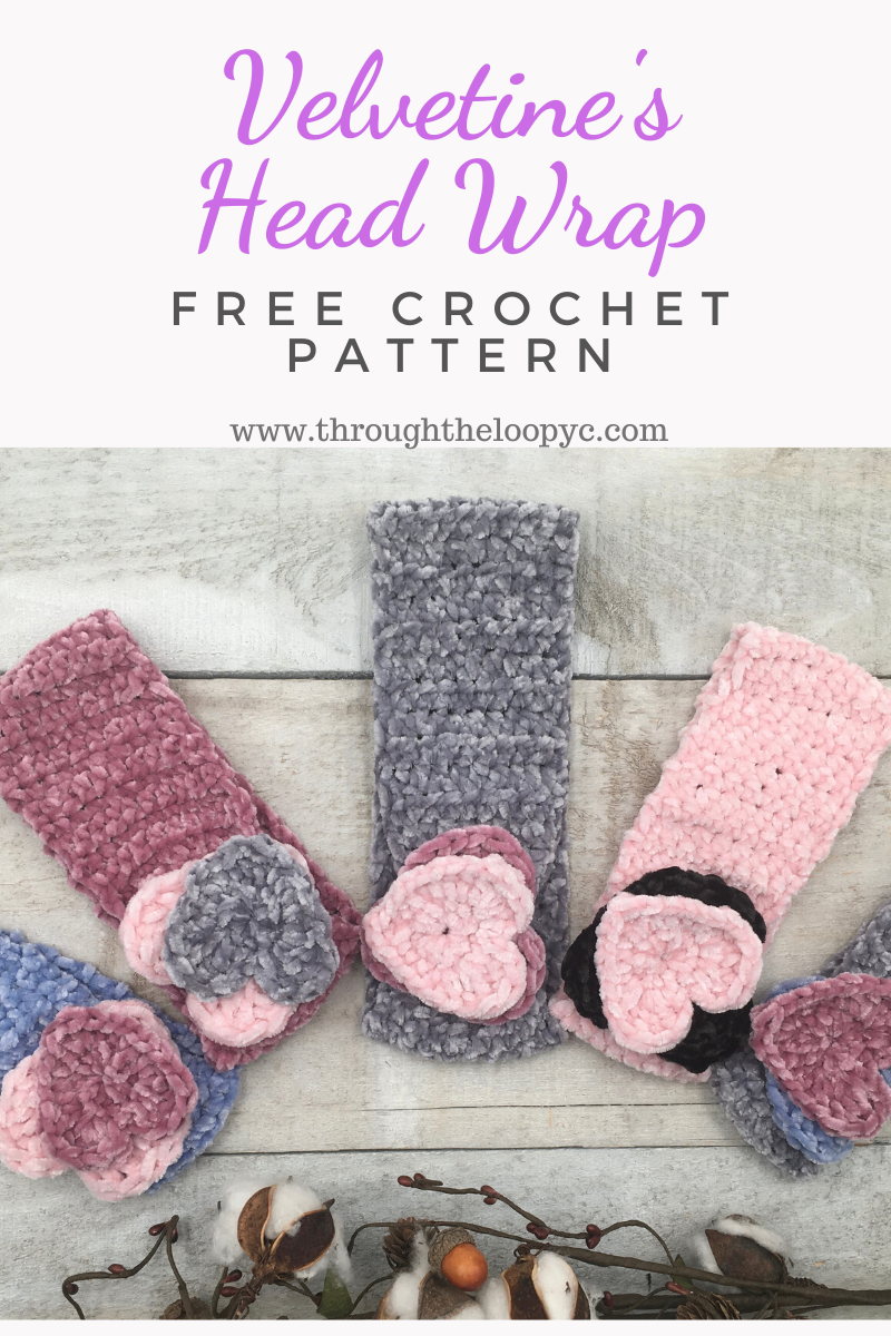 Velvetine's Head Wrap - Free Pattern - Through The Loop Yarn Craft