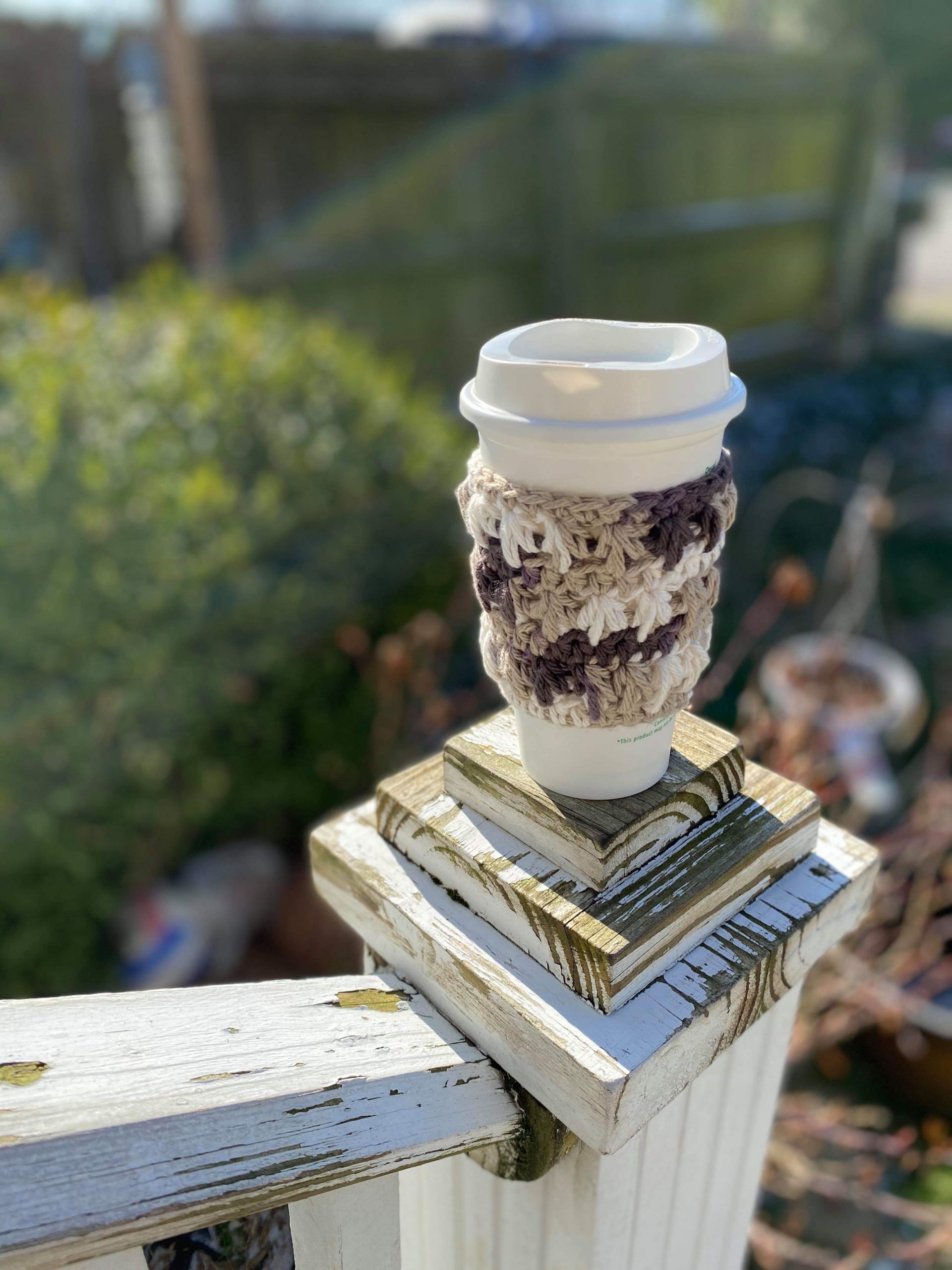Wilhelmina Cup Cozy Pattern - FREE - Through The Loop Yarn Craft