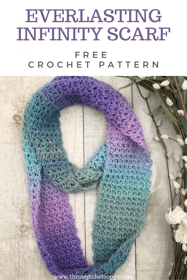 The Everlasting Infinity Scarf - Free Pattern - Through The Loop Yarn Craft