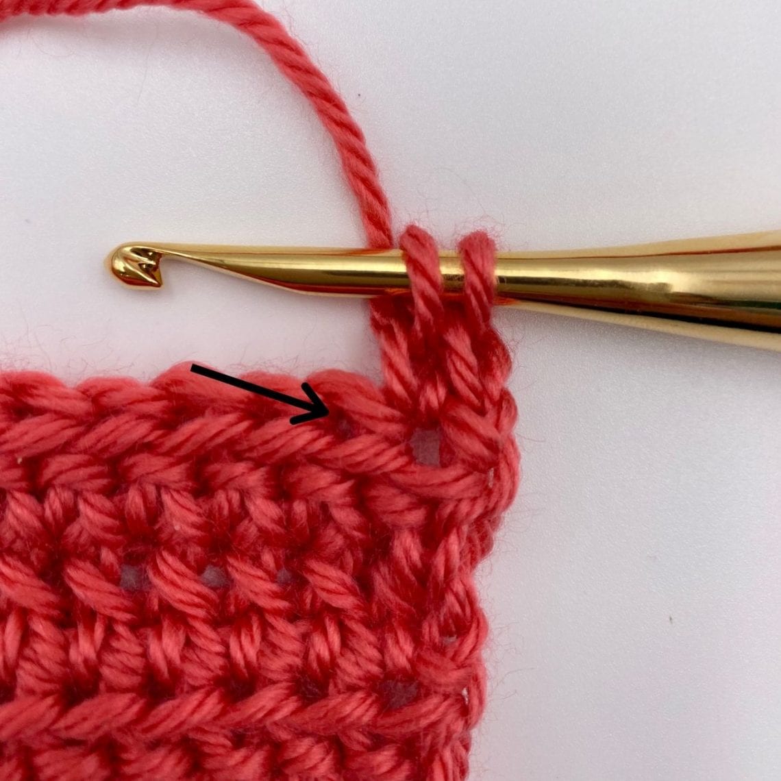 Linked Half Double Crochet - Through The Loop Yarn Craft