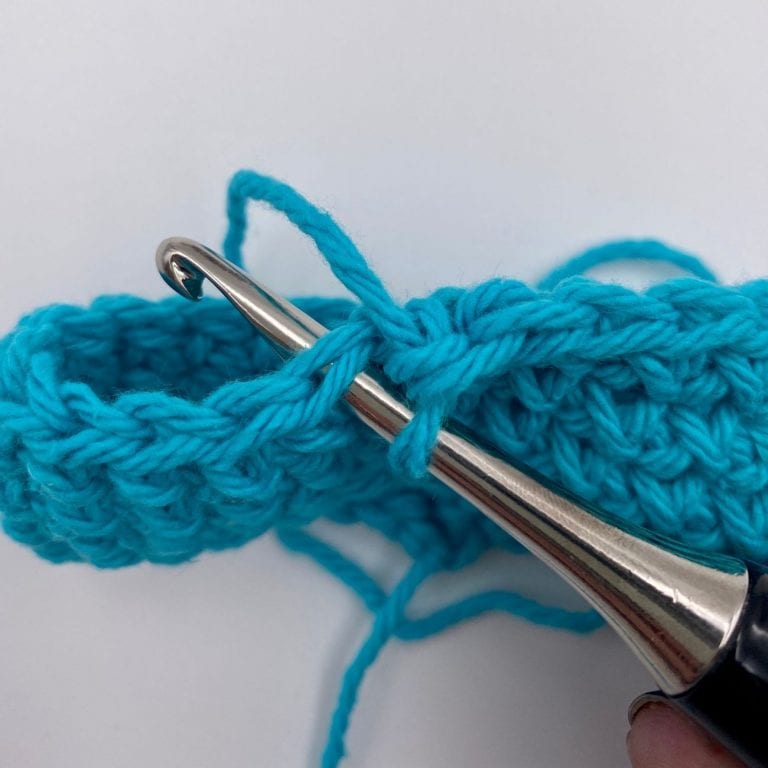 How To Yarn Under Single Crochet - Through The Loop Yarn Craft