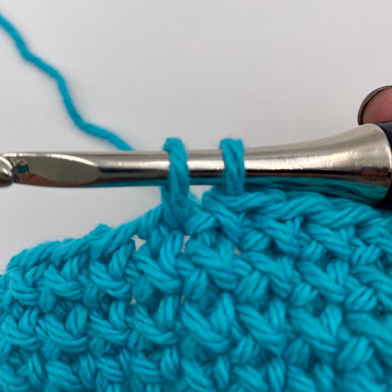 How To Yarn Under Single Crochet - Through The Loop Yarn Craft