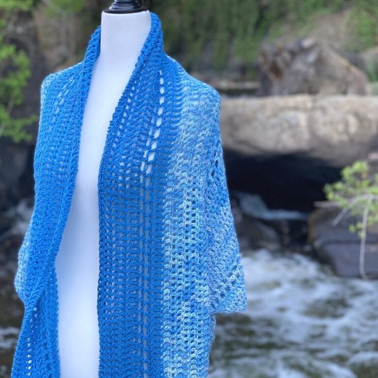 Riverside Shawl Free Pattern - Through The Loop Yarn Craft