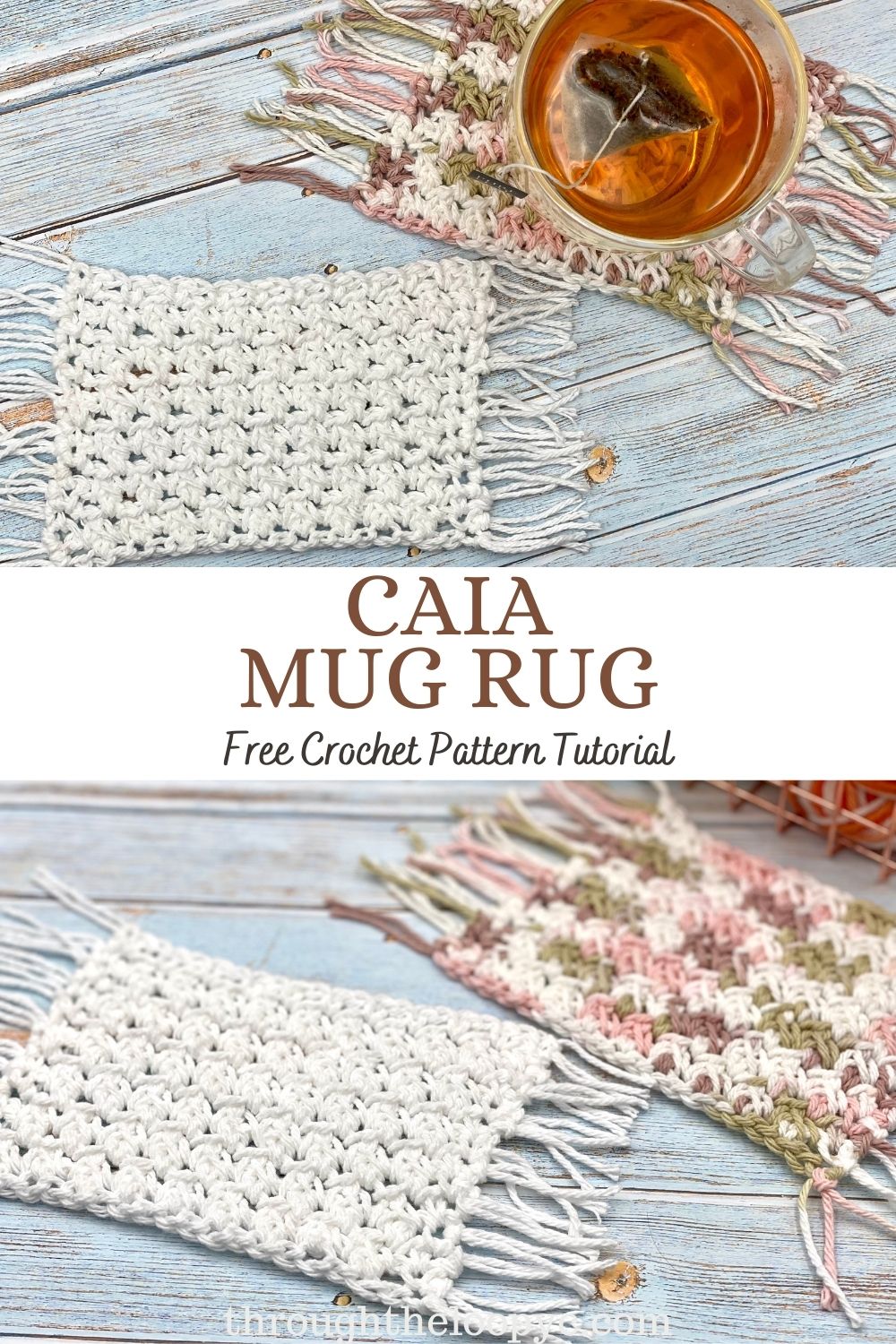 Mug Rug Free Pattern - Through The Loop Yarn Craft