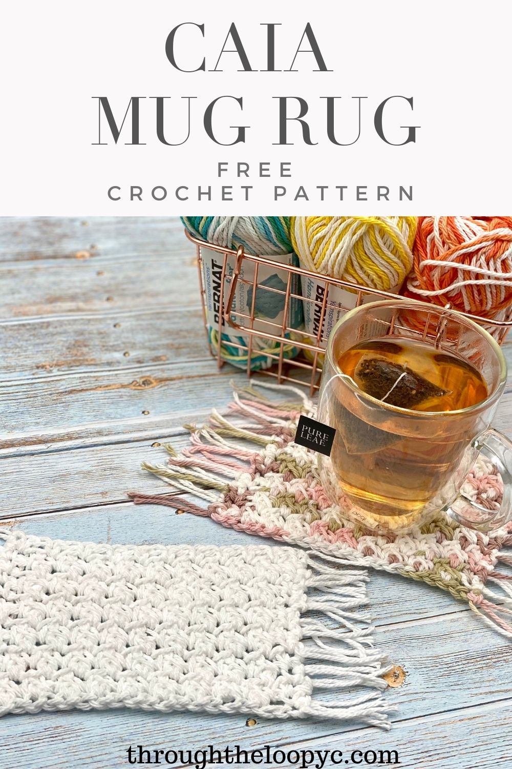 Mug Rug Free Pattern - Through The Loop Yarn Craft