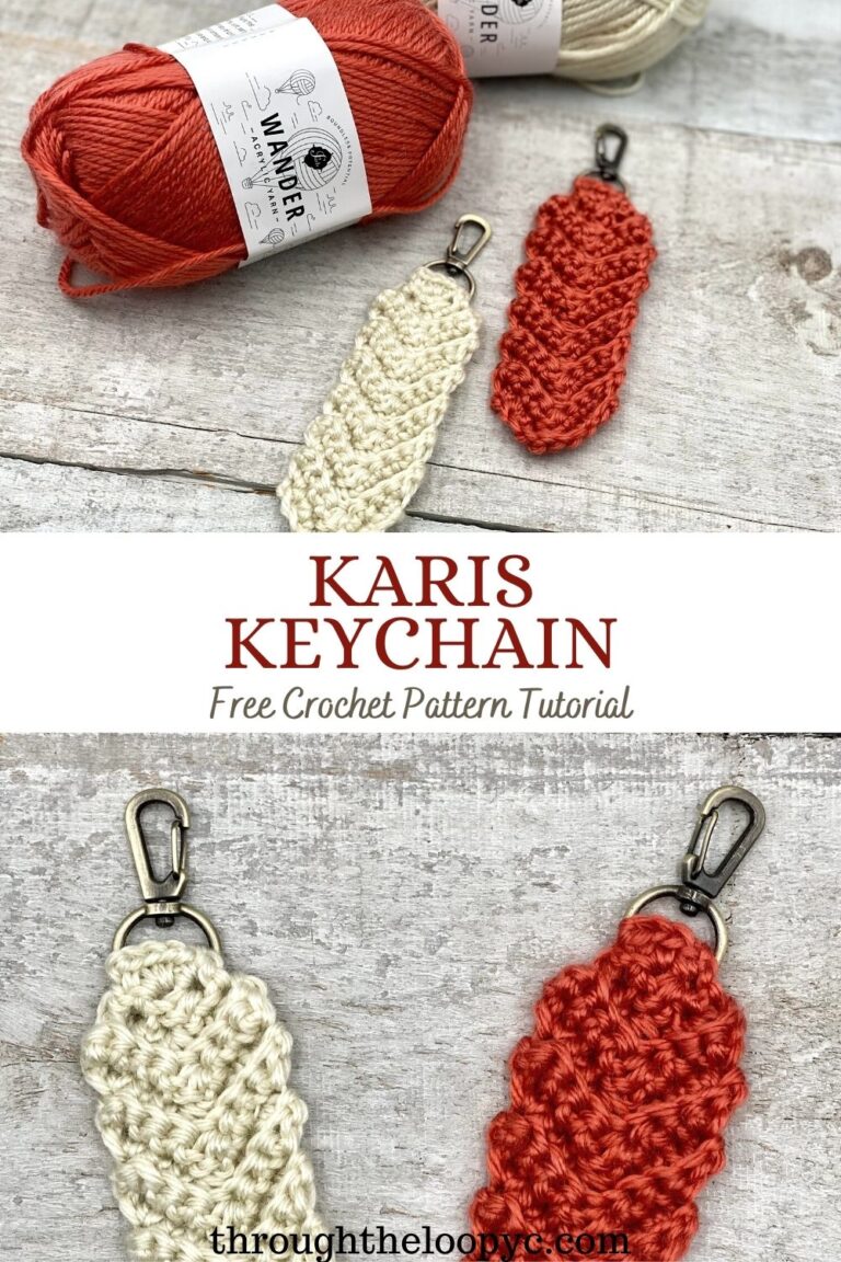 Karis Keychain - Free Pattern - Through The Loop Yarn Craft