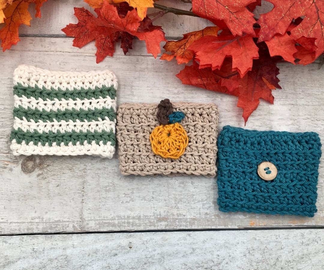 Rustic Ways Cup Cozy - Free Pattern - Through The Loop Yarn Craft