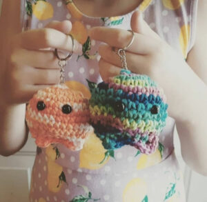 29 Free Crochet Keychain Patterns - Through The Loop Yarn Craft