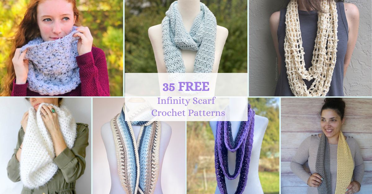 Infinity Scarf Crochet Patterns - Through The Loop Yarn Craft