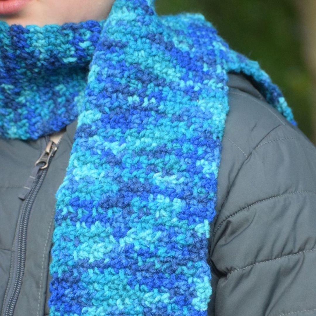 Ridgeline Skinny Scarf Crochet Pattern - Through The Loop Yarn Craft