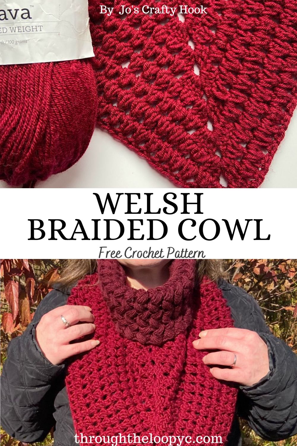 Braided Crochet Cowl - Through The Loop Yarn Craft