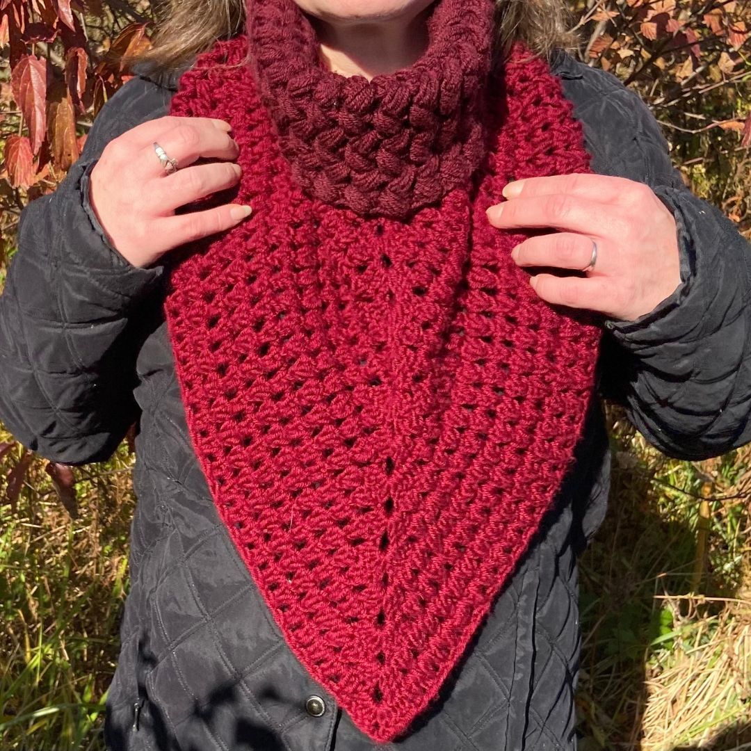 Braided Crochet Cowl - Through The Loop Yarn Craft