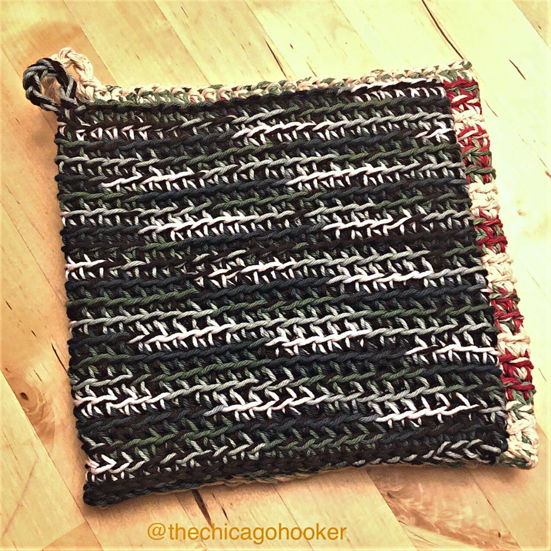 Free Crochet Hot Pad Pattern - Through The Loop Yarn Craft