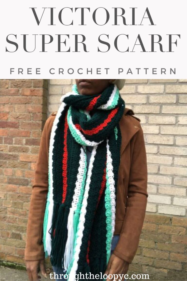 Super Scarf Crochet Pattern - Through The Loop Yarn Craft