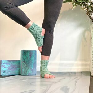 Crochet Yoga Socks Pattern - Through The Loop Yarn Craft