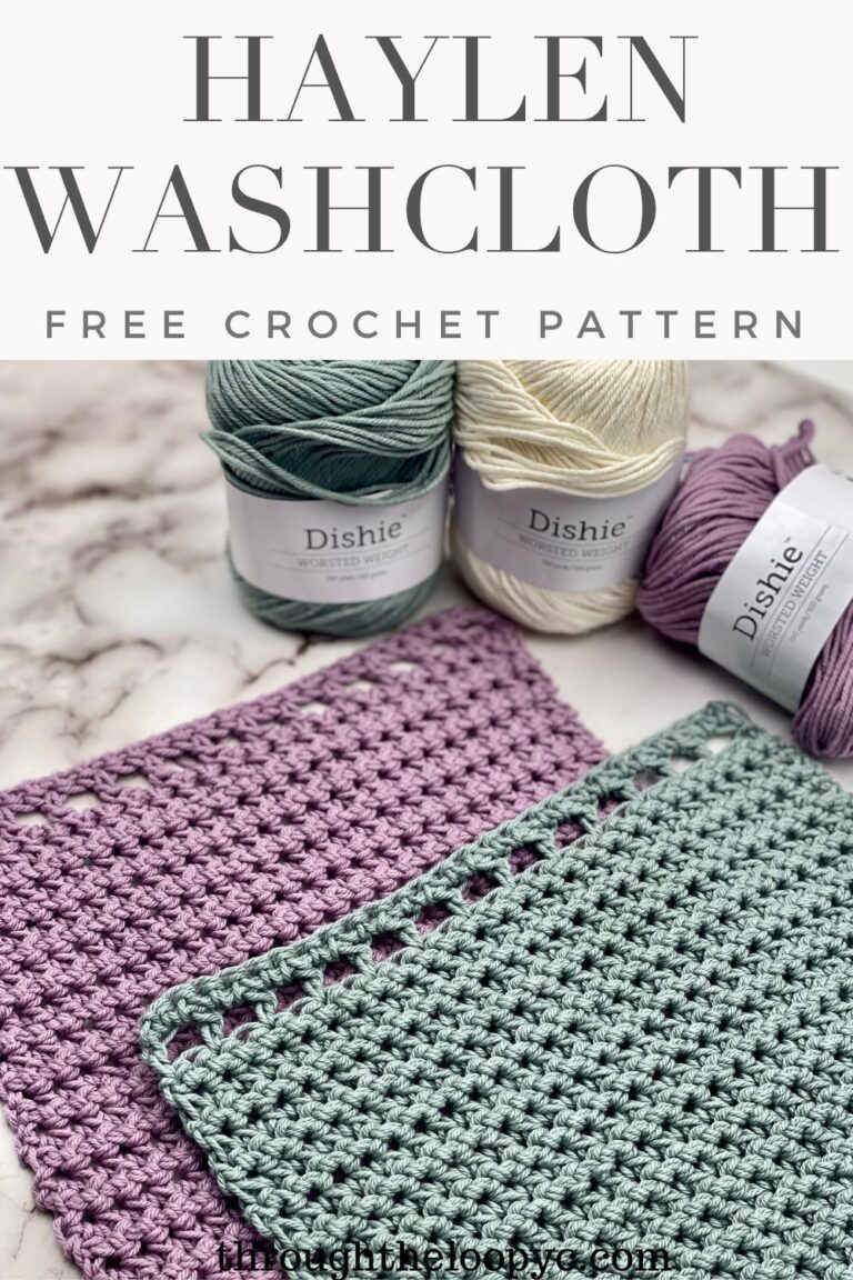 Crochet Washcloth Pattern - Through The Loop Yarn Craft