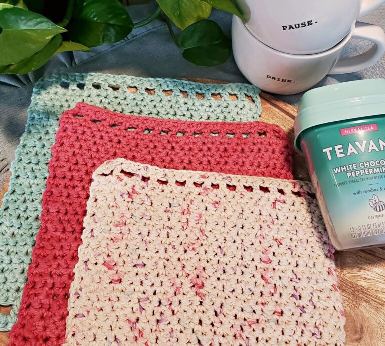 Crochet Washcloth Pattern - Through The Loop Yarn Craft