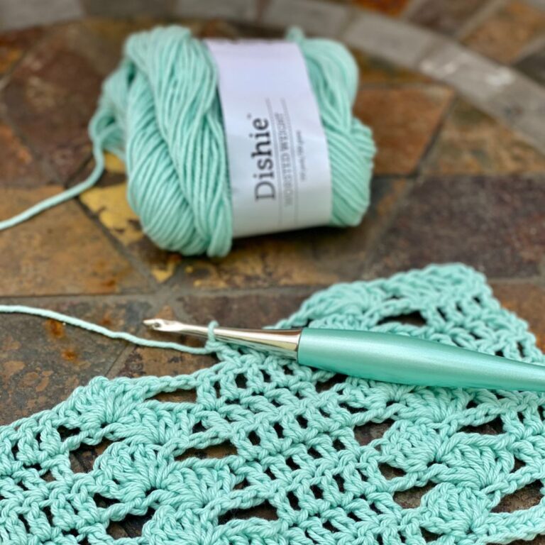 Crochet Plant Mat Pattern - Through The Loop Yarn Craft