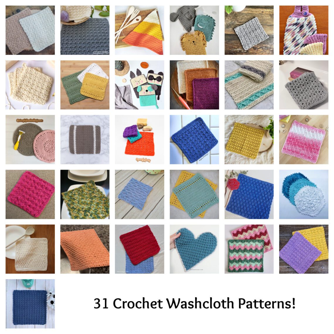 Textured Crochet Washcloth Pattern - Through The Loop Yarn Craft